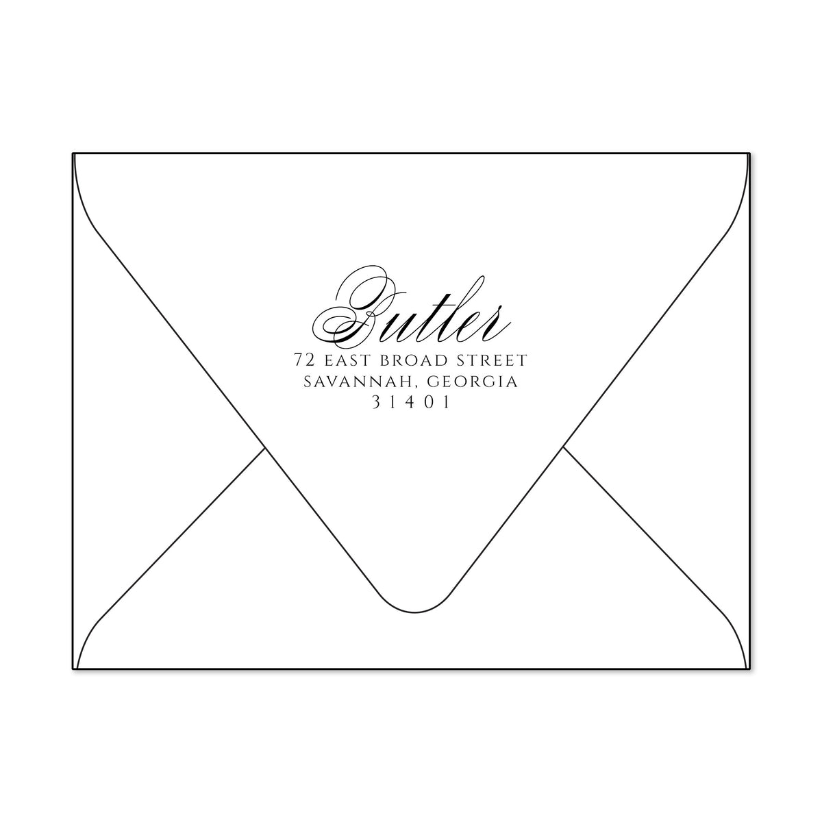 Custom Self Inking Stamp, Butler Design – Ellington Paper Company